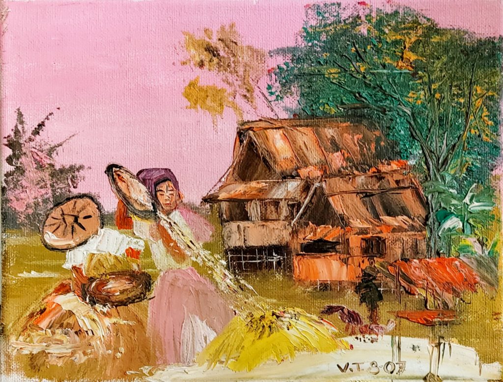 0300 – Winnowing Rice – Art Shop – Robert Kananaj Gallery